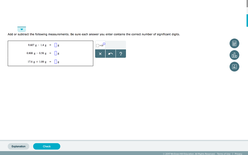 Solved Add or subtract the following measurements. Be sure | Chegg.com