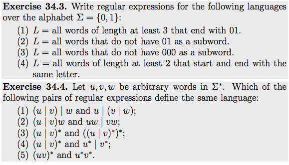 Solved Write Regular Expressions For The Following Languages