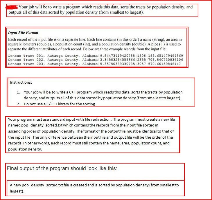 Solved QuickSort C/C++ Program Help Using this input | Chegg.com