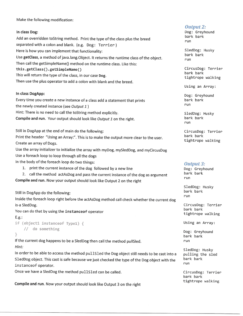 Solved What Is The Finished Code In Java Only Use Simple 