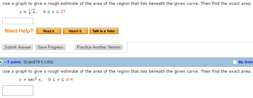 Solved Use a graph to give a rough estimate of the area of | Chegg.com