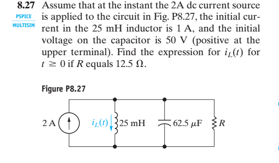 Solved Assume that at the instant the 2A dc current source | Chegg.com