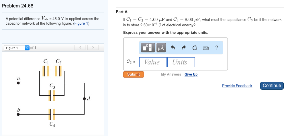 Solved A potential difference Vab = 46.0 V is applied across | Chegg.com