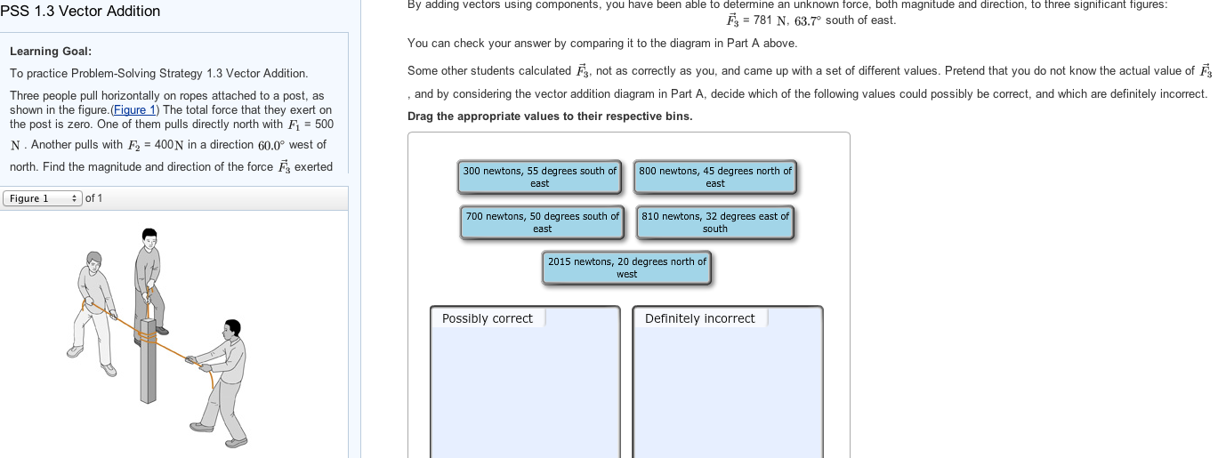 To practice Problem-Solving Strategy 1.3 Vector | Chegg.com