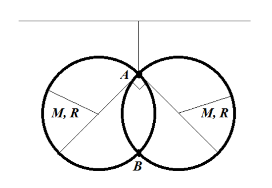 Solved Mechanics problem Two identical thin rings, each | Chegg.com