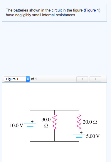 Solved The batteries shown in the circuit in the figure | Chegg.com