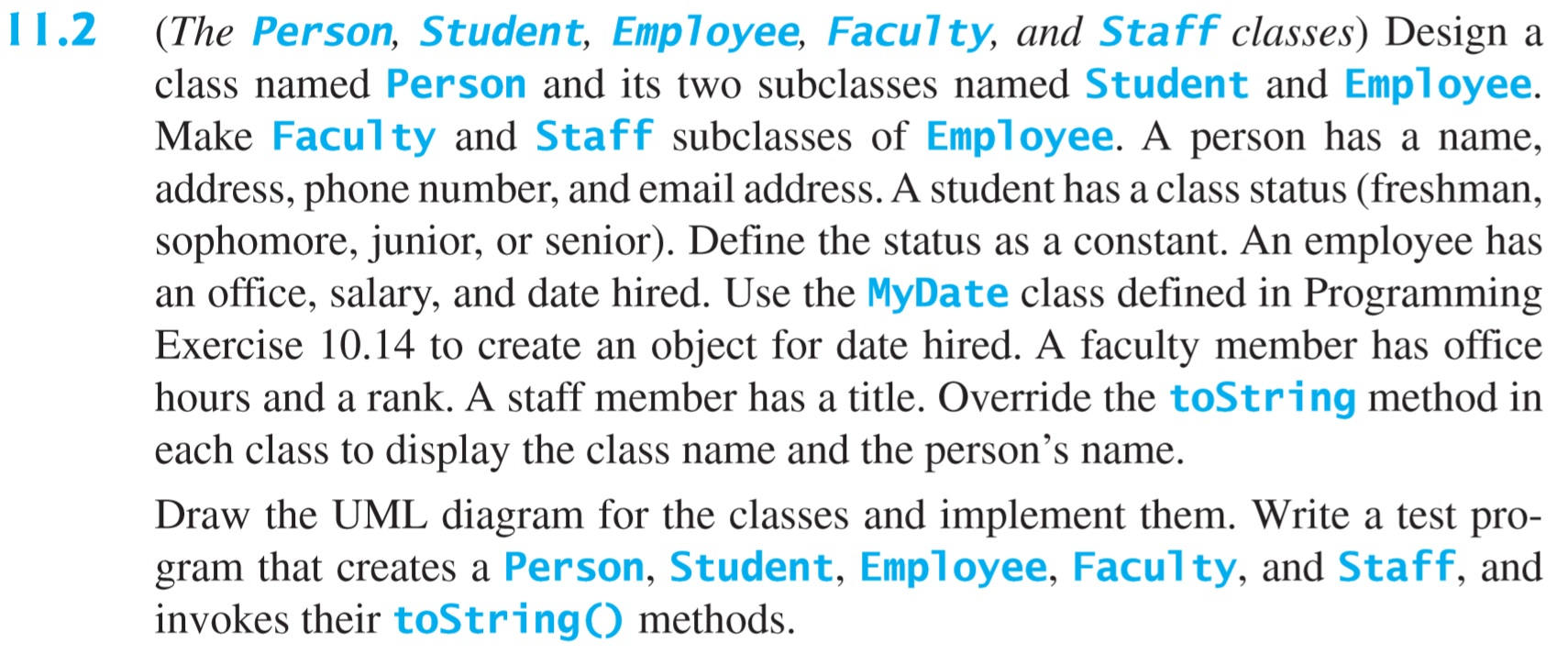Solved (Inheritance and Polymorphism) In java, No UML | Chegg.com