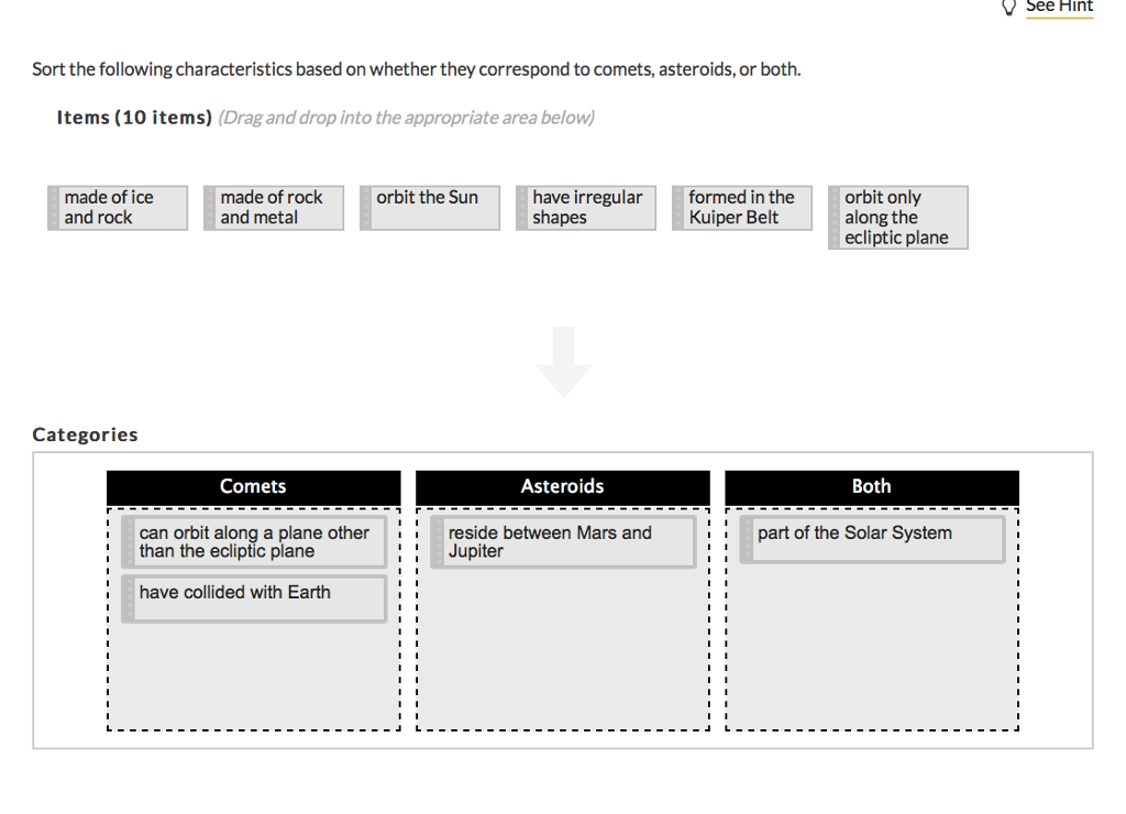 Solved See Hint Sort the following characteristics based on | Chegg.com