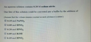 Solved An aqueous solution contains o.26 M ammonium | Chegg.com