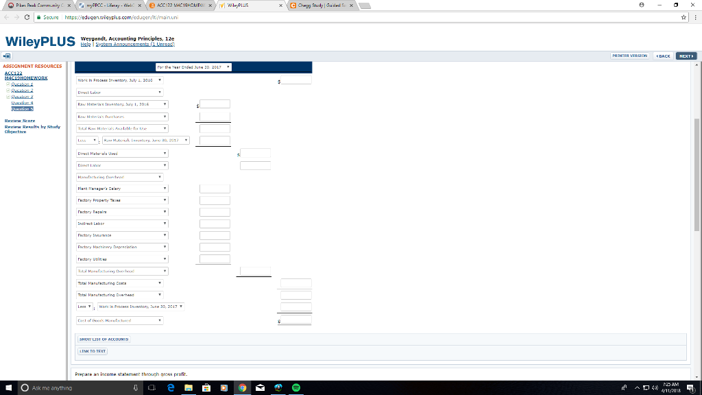 Solved CSecure https Weygandt, Accounting Principles, 12e NT | Chegg.com