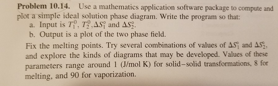 Problem 10.14. Use a mathematics application software | Chegg.com