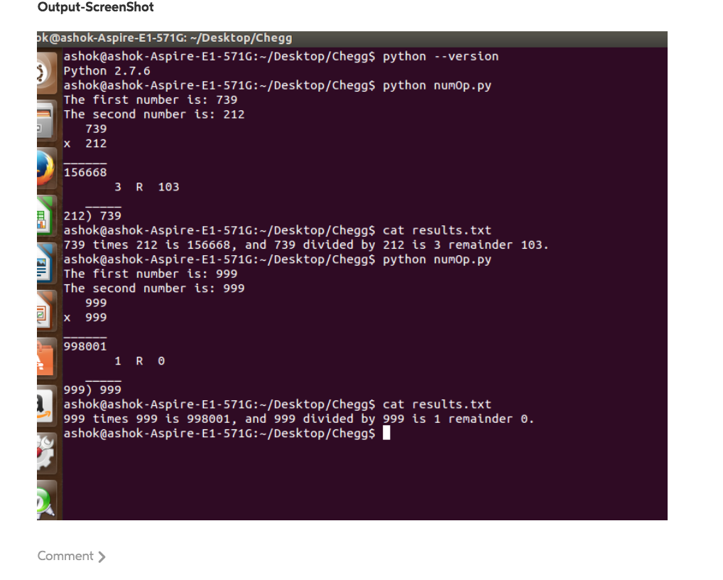 Solved PYTHON 3.6 Version- I need my output to look like | Chegg.com