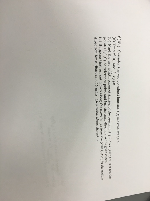 Solved Consider the vector-valued function r(t)