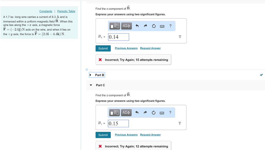 Solved Find the x-component of B Express your answers using | Chegg.com
