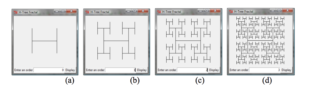 Solved 76 H-Tree Fractal H-Tree Fractal H-Tree Fractal | Chegg.com