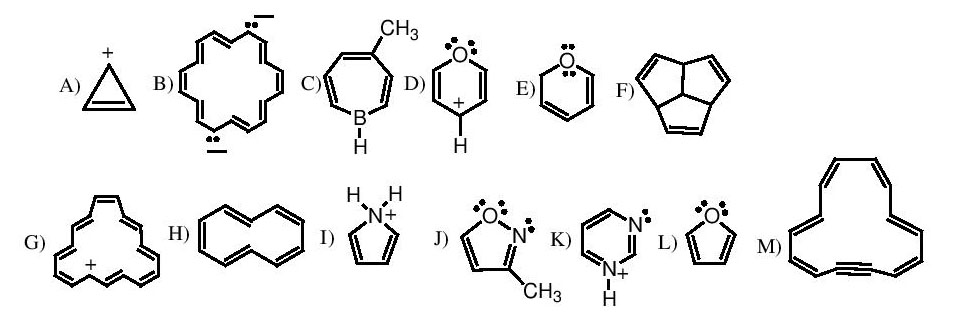 Solved According to Huckel's Rule, which of the following | Chegg.com