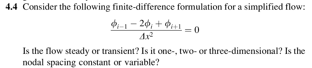 Solved 4.4 Consider the following finite-difference | Chegg.com