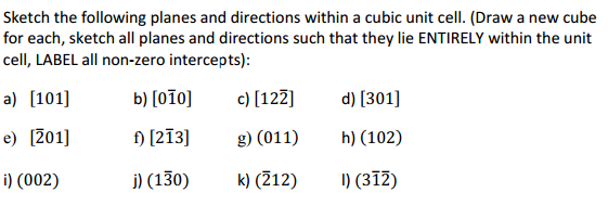 Solved Sketch the following planes and directions within a | Chegg.com Solved Sketch the following planes and directions within a | Chegg.com