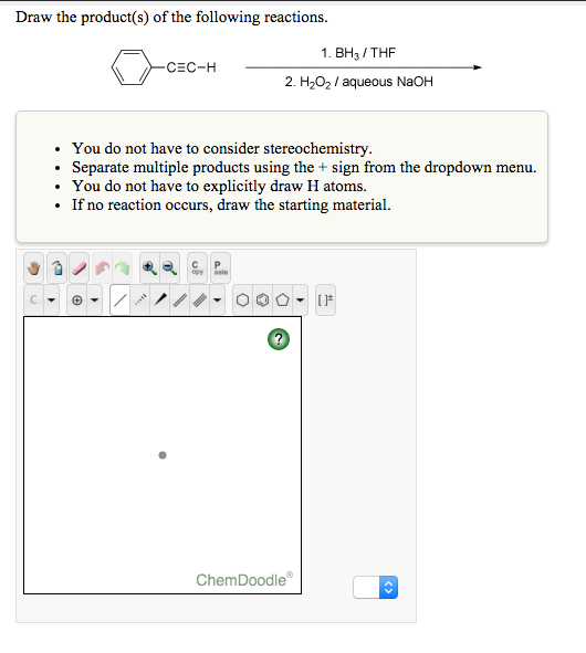 Solved Draw the product(s) of the following reactions. | Chegg.com