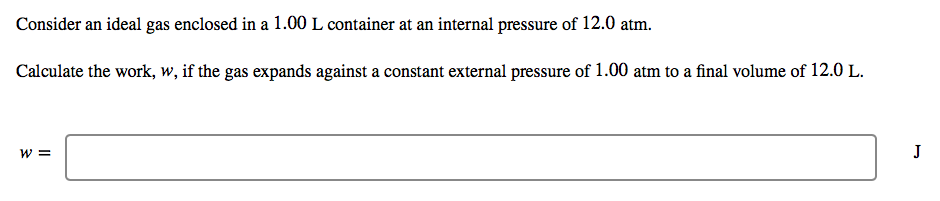 Solved Consider an ideal gas enclosed in a 1.00 L container | Chegg.com