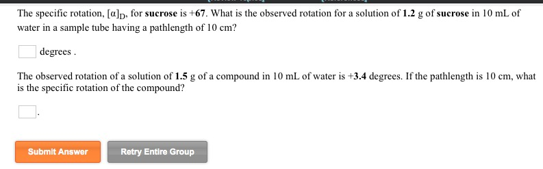 Solved Optical Activity: Calculation of Optical Rotation | Chegg.com