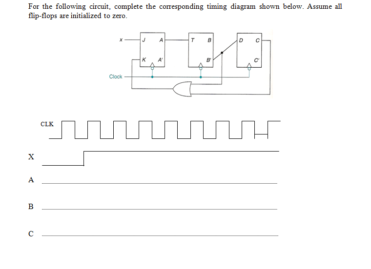 Solved For the following circuit, complete the corresponding | Chegg.com