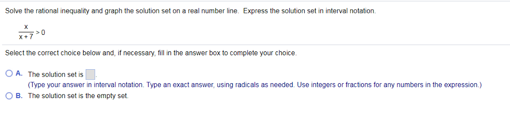 Solved Solve The Rational Inequality And Graph The Solution 9401