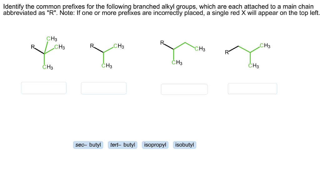 Branched Alkyl Groups