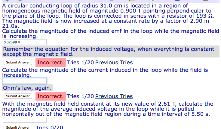 Solved A circular conducting loop of radius 31.0 cm is | Chegg.com