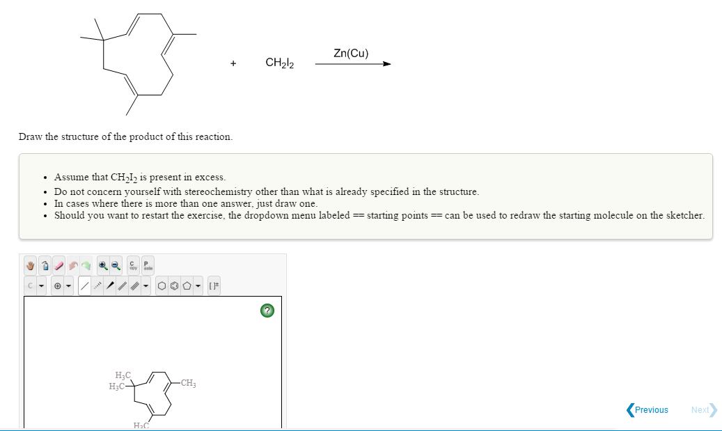 Solved Draw the structure of the product of this reaction. | Chegg.com