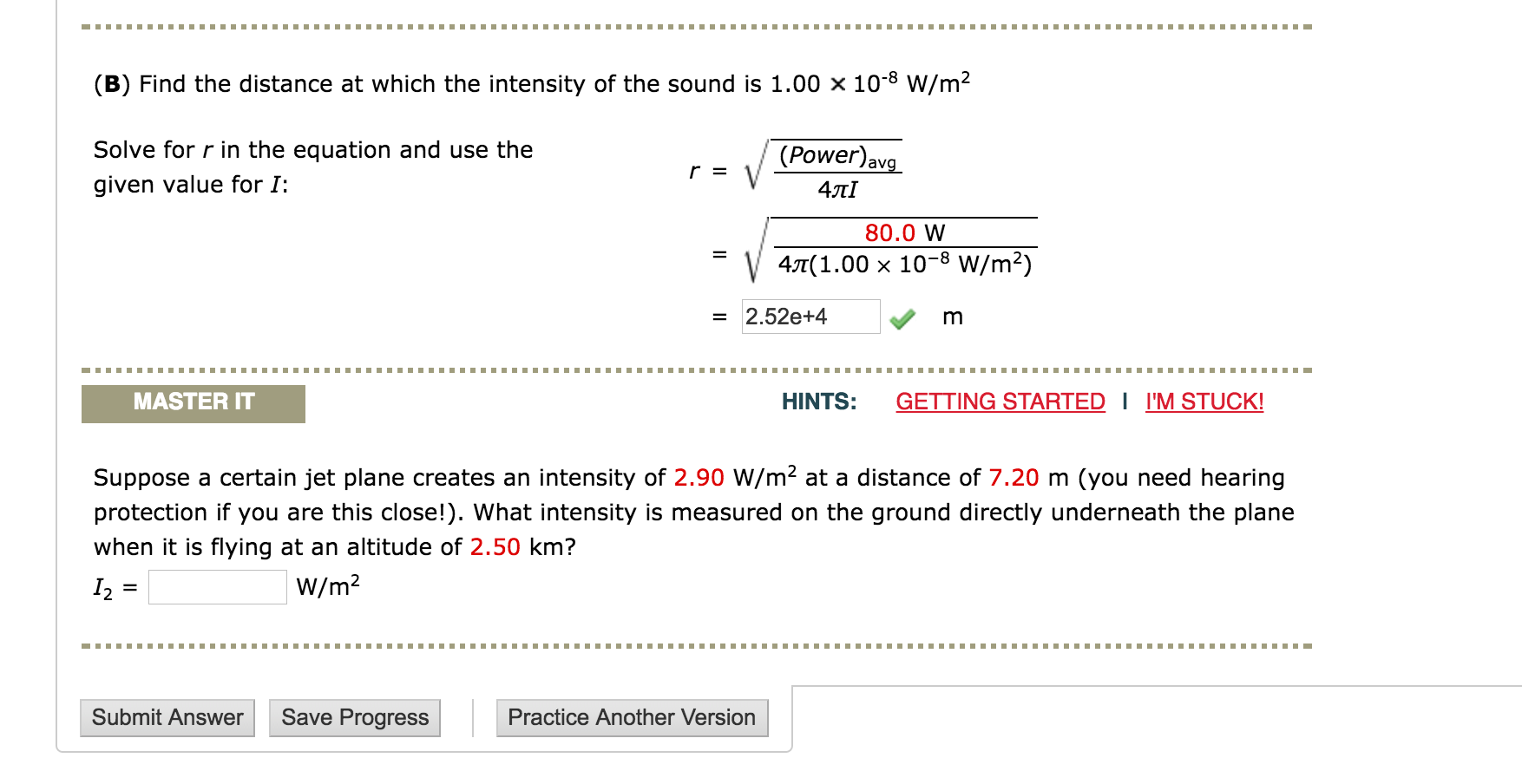Solved Find the distance at which the intensity of the sound | Chegg.com