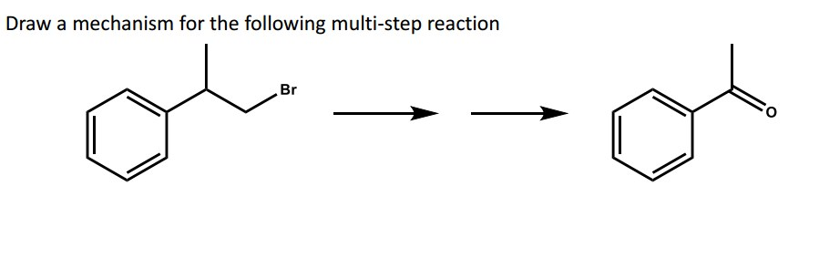 Solved Draw a mechanism for the following multi-step | Chegg.com