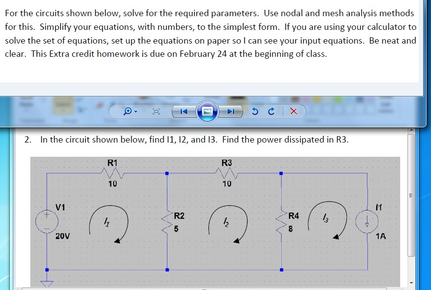 Solved For the circuits shown below, solve for the required | Chegg.com