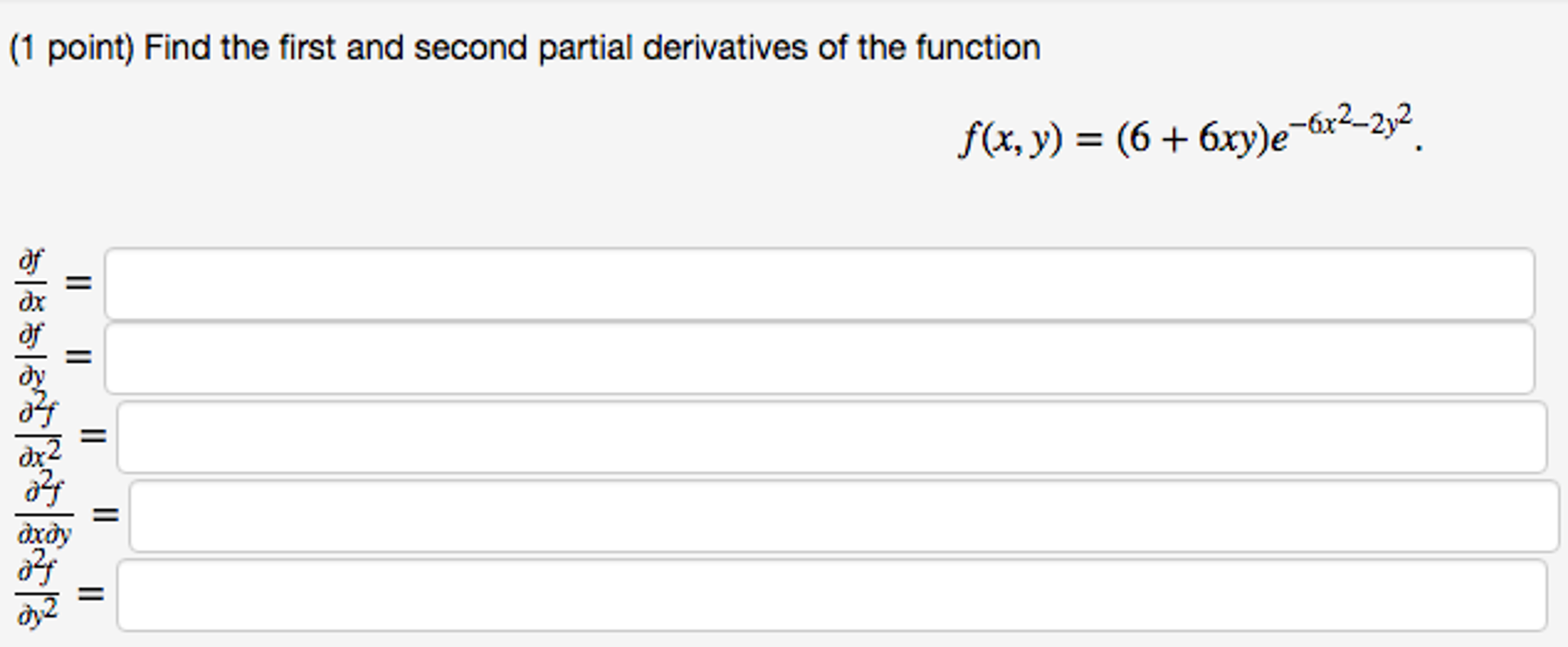 Solved Find the first and second partial derivatives of the | Chegg.com