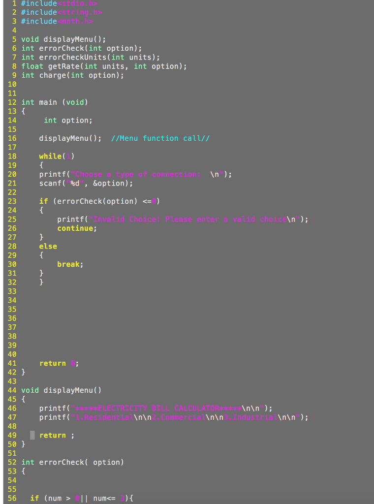 Solved Could someone please help me finish this C program? | Chegg.com