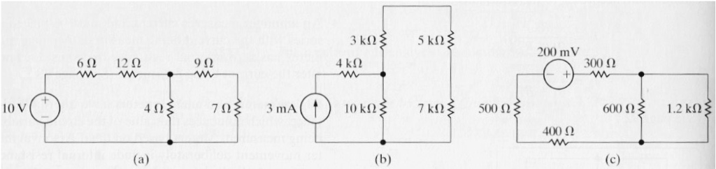 Solved In each of the following circuits, find the | Chegg.com