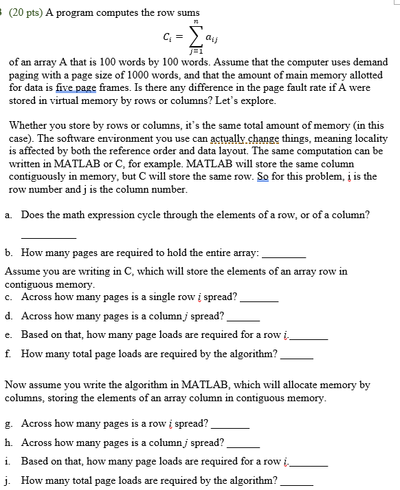 Solved 20 Pts A Program Computes The Row Sums Ai Of An Chegg solved-20-pts-a-program-computes-the-row-sums-ai-of-an-chegg