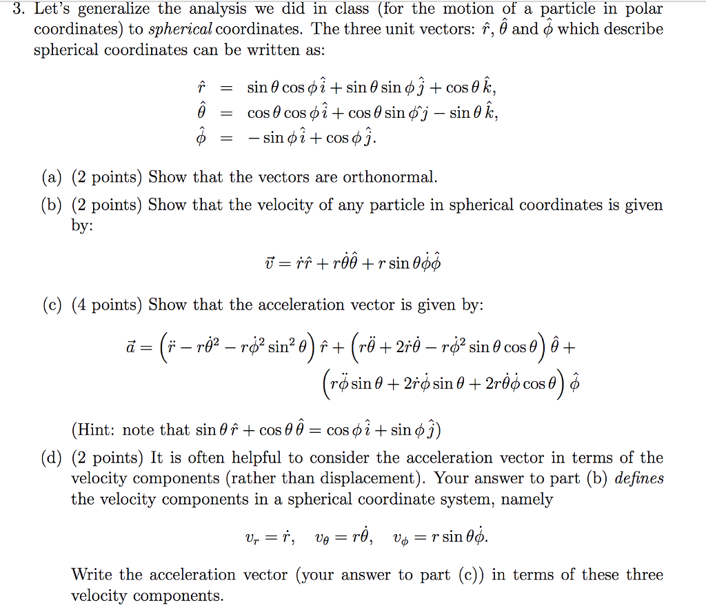 Solved Let's generalize the analysis we did in class (for | Chegg.com