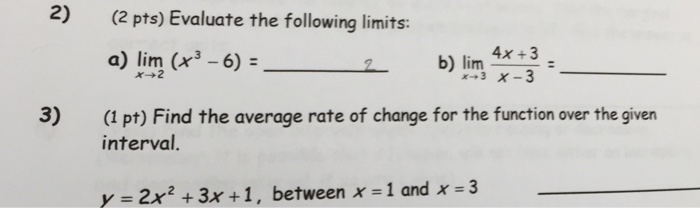 Solved Evaluate the following limits: lim_x right arrow | Chegg.com