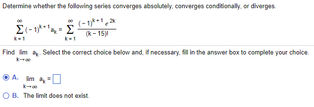 Solved Determine whether the following series converges | Chegg.com