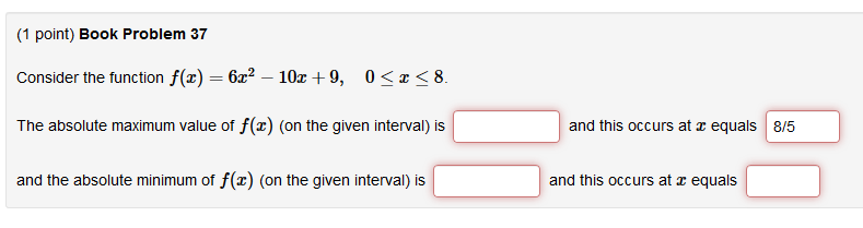 Solved (1 point) Book Problem 37 Consider the function f(z) | Chegg.com