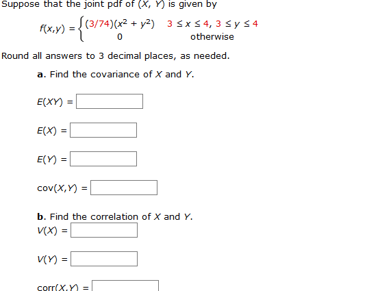 Solved Suppose that the joint pdf of (X, Y) is given by f | Chegg.com
