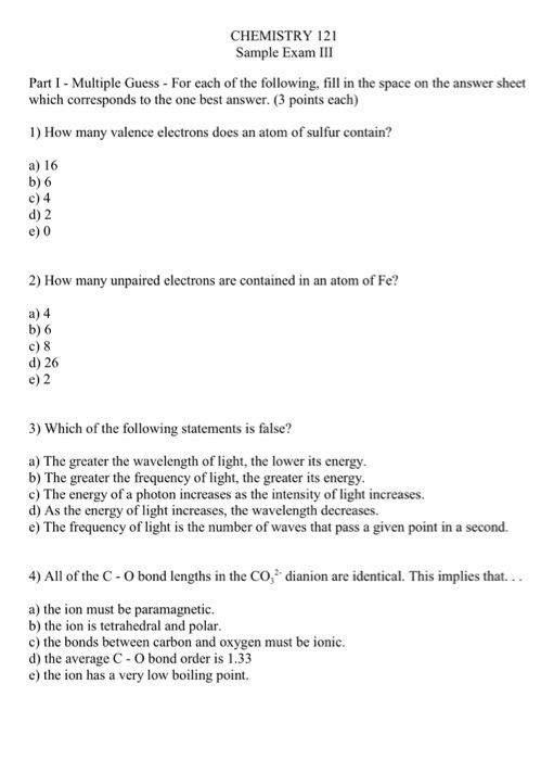 Solved Multiple Guess - For each of the following, fill in | Chegg.com