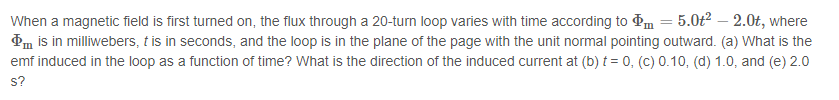 Solved When a magnetic field is first turned on, the flux | Chegg.com