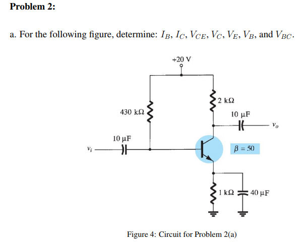 Solved Problem 2: a. For the following figure, determine: | Chegg.com