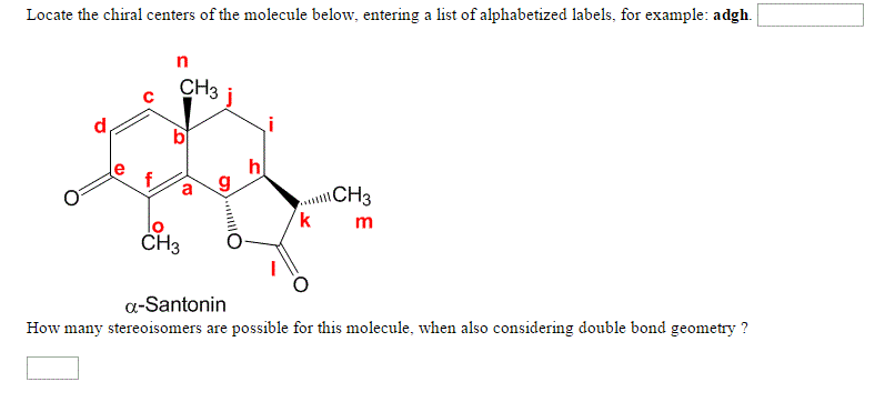 Solved Locate The Chiral Centers Of The Molecule Below