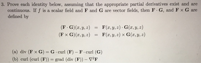 Solved Prove each identity below, assuming that the | Chegg.com