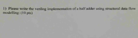 Solved Please write the verilog implementation of a halt | Chegg.com