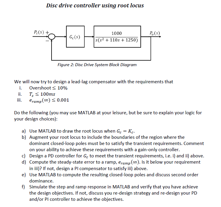 Solved: We Will Now Try To Design A Lead-lag Compensator W... | Chegg.com