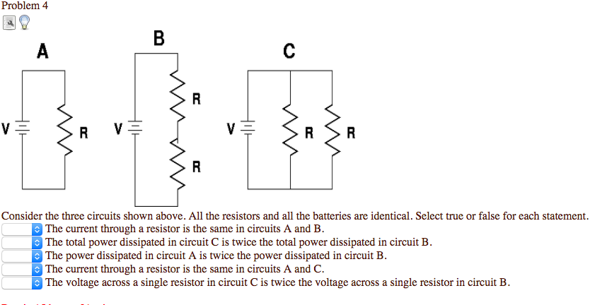 Solved Consider the three circuits shown above. All the | Chegg.com